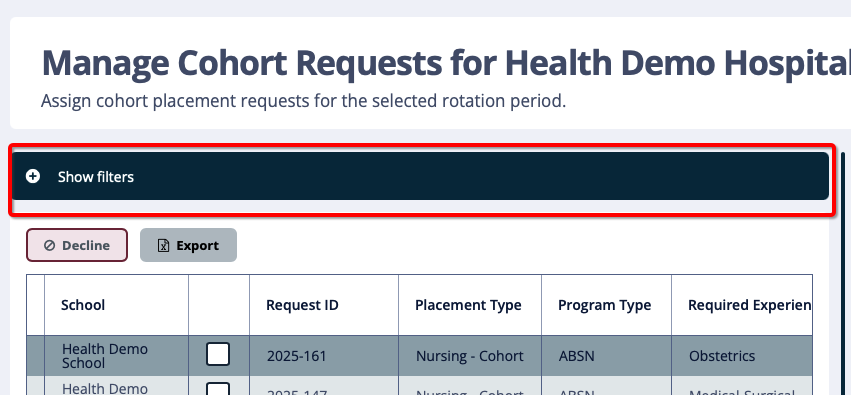 How to Export Placement Request Data – CCPS | Support Center