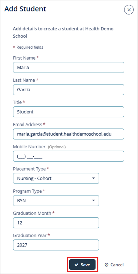 Adding Students – CCPS | Support Center